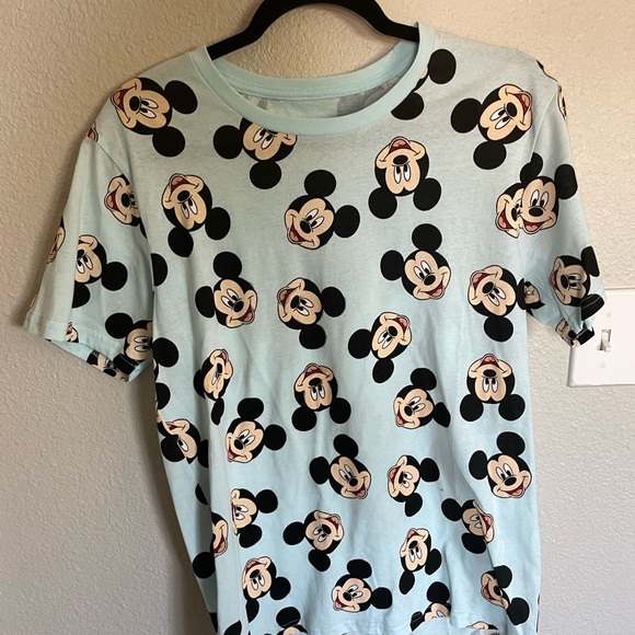 Disney | Tops | Disney Light Blue Mickey Mouse Shirt | Poshmark